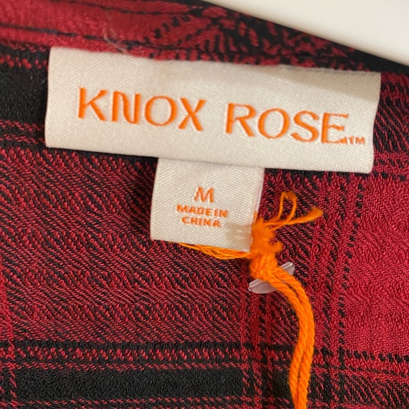 Knox Rose | Dresses | Nwt Knox Rose Black And Red Plaid Holiday Maxi Dress Medium | Poshmark